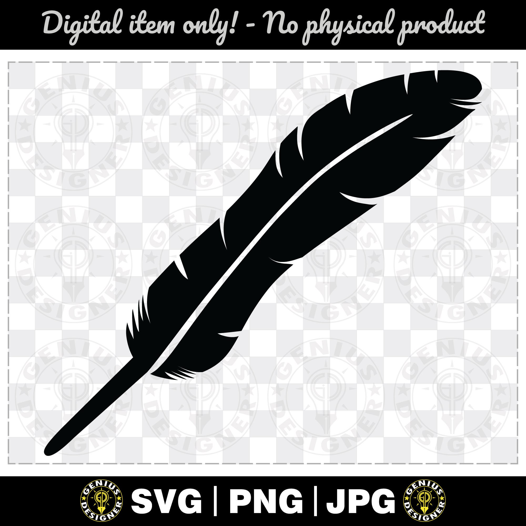 Feather Svg Png Jpg - Etsy
