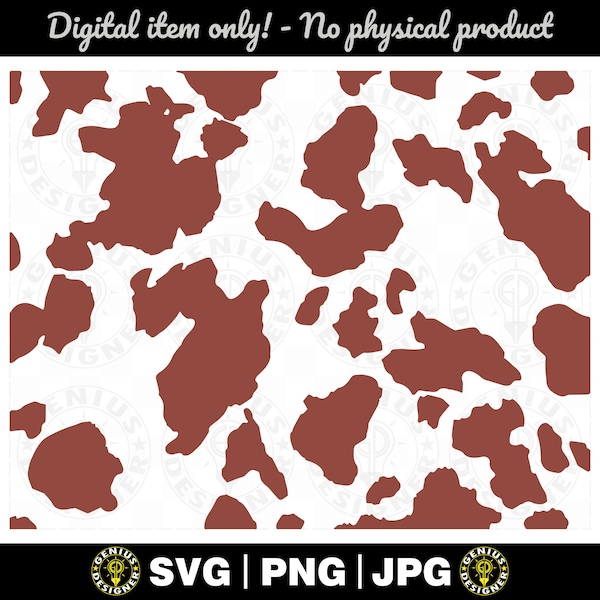 Cow Print Svg - Etsy
