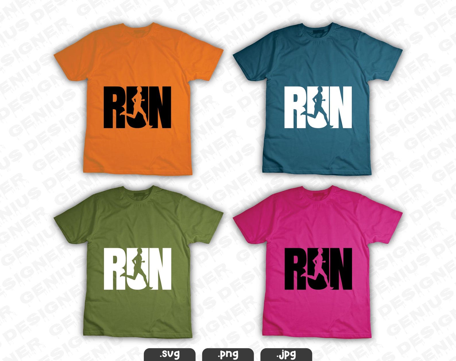 Run SVG PNG Digital File, Running Vector File, Fitness Runner Cut File ...