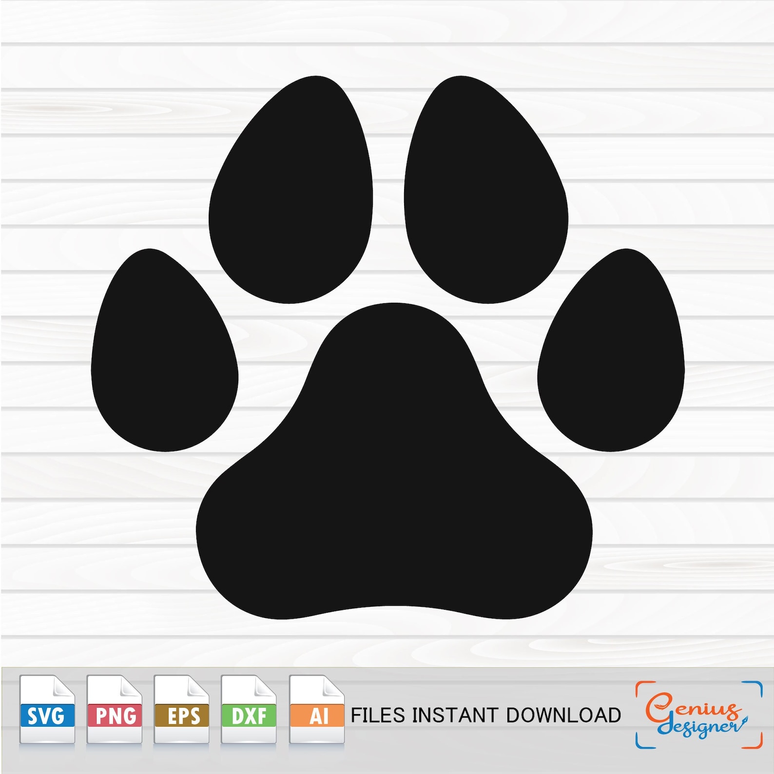 Dog Paw Prints Svg File for Cricut, Animal Paw, Pet Paw Svg,png,dxf,eps ...