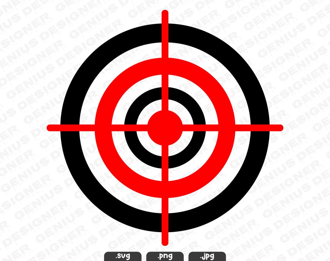Dart Gun Target SVG | Dart Shooting Target | Target Sign Print ...