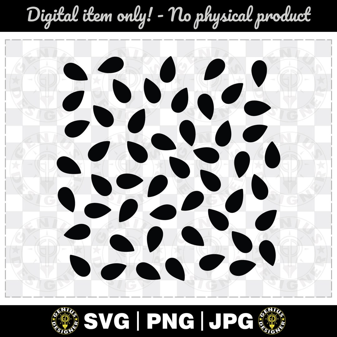 Watermelon Seeds SVG | Watermelon Seeds PNG - Etsy