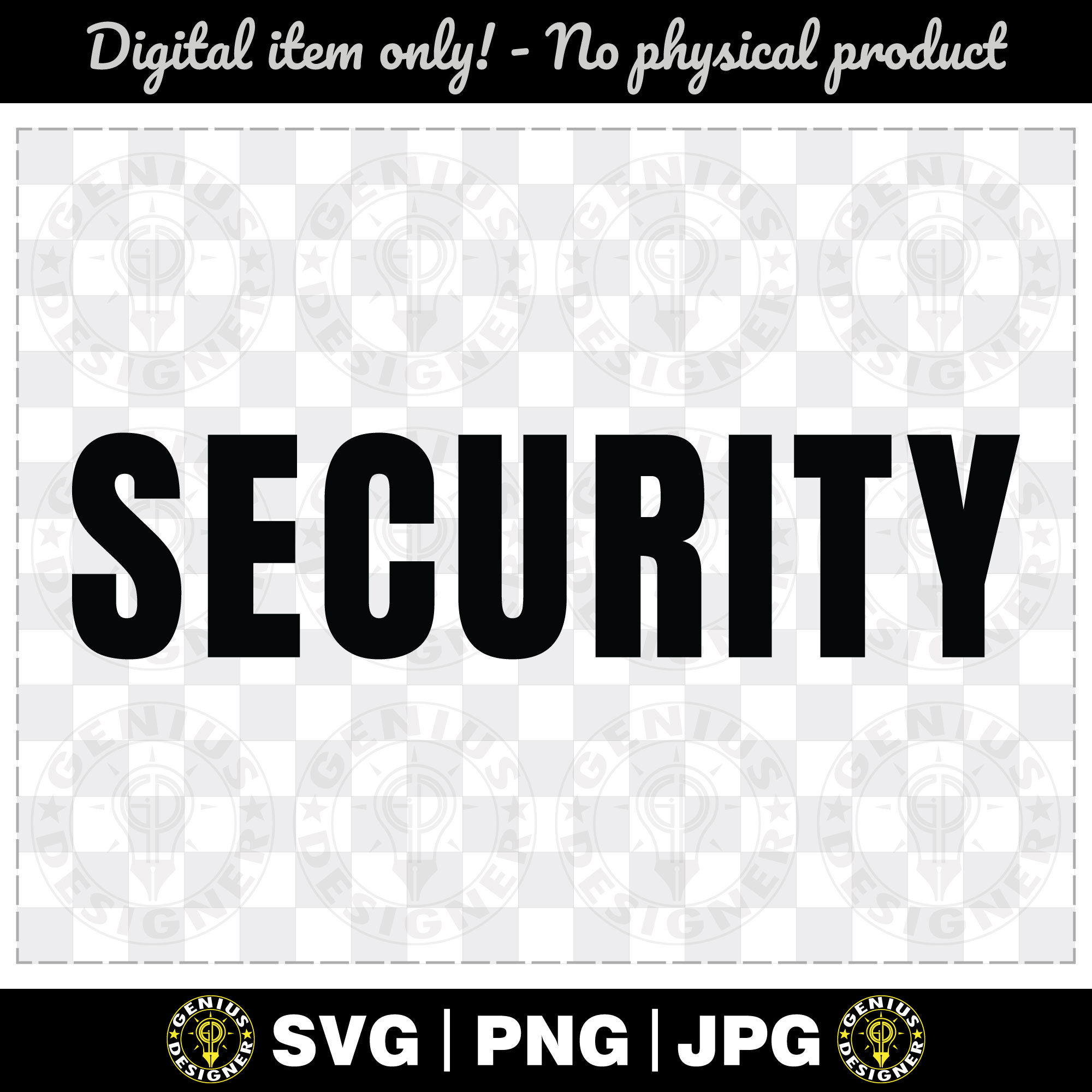 Security Text Svg Security Word Cut File Svg Png Jpg - Etsy Canada