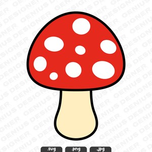 Mushroom SVG | Red Mushroom SVG |mushroom PNG | Boho Mushroom | Cricut ...