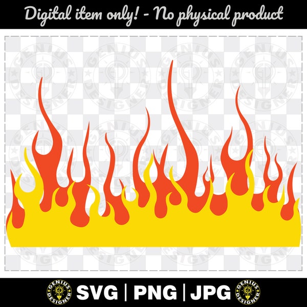 Flame Svg - Etsy