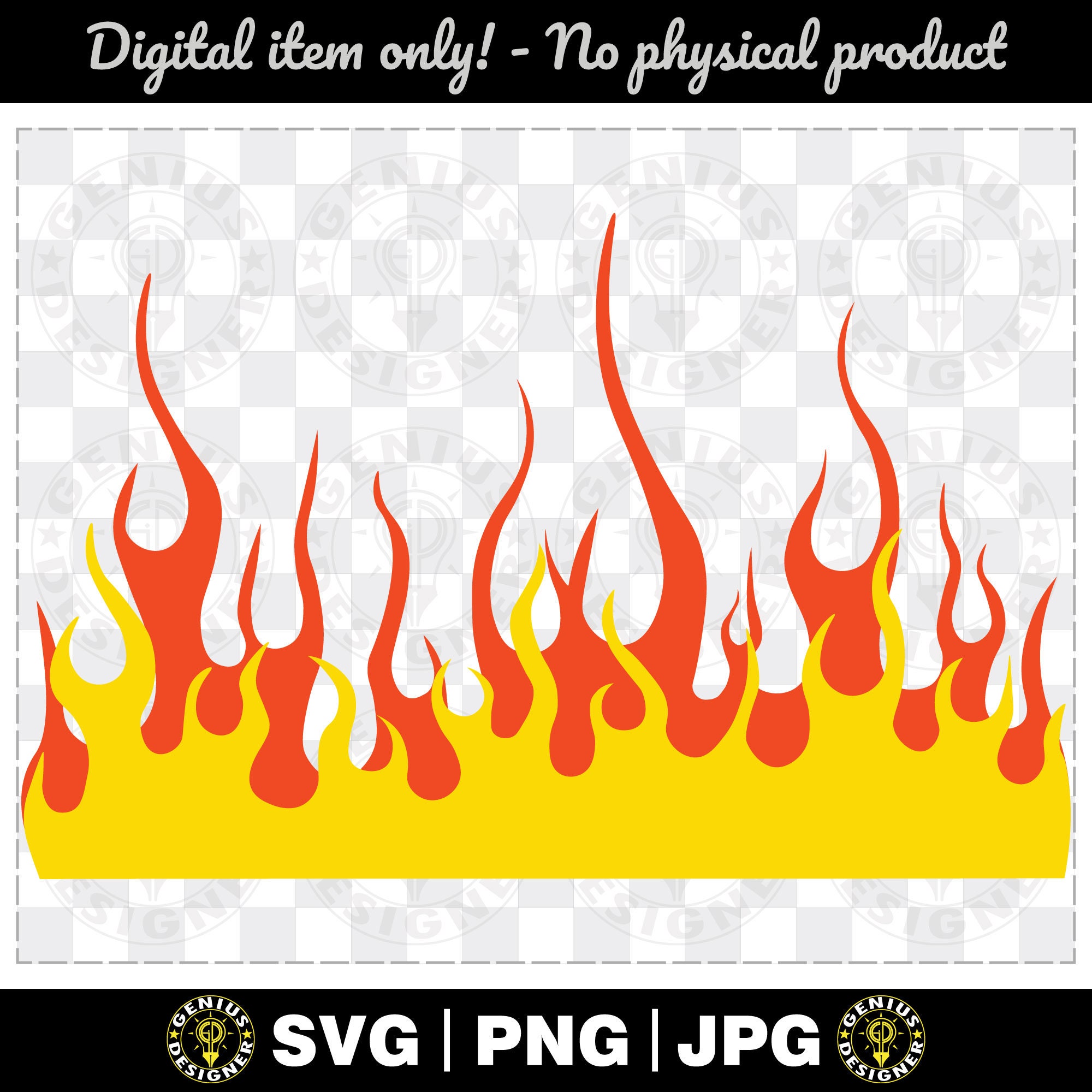 Flame SVG Fire Svg Fire Clipart Flames Cut File Fire Flames Silhouette ...