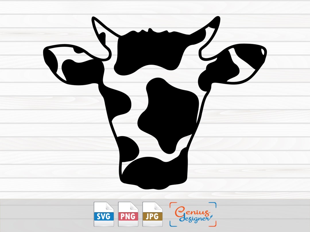 Cow Head Svg : Cowhide Pattern, Svg Png Jpg - Etsy