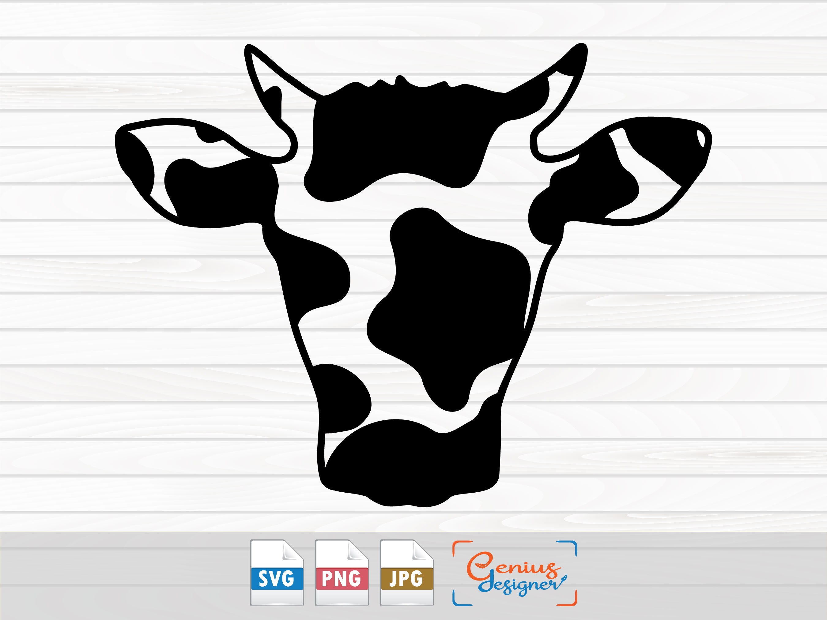 Cow Head Svg : Cowhide Pattern, Svg Png Jpg - Etsy