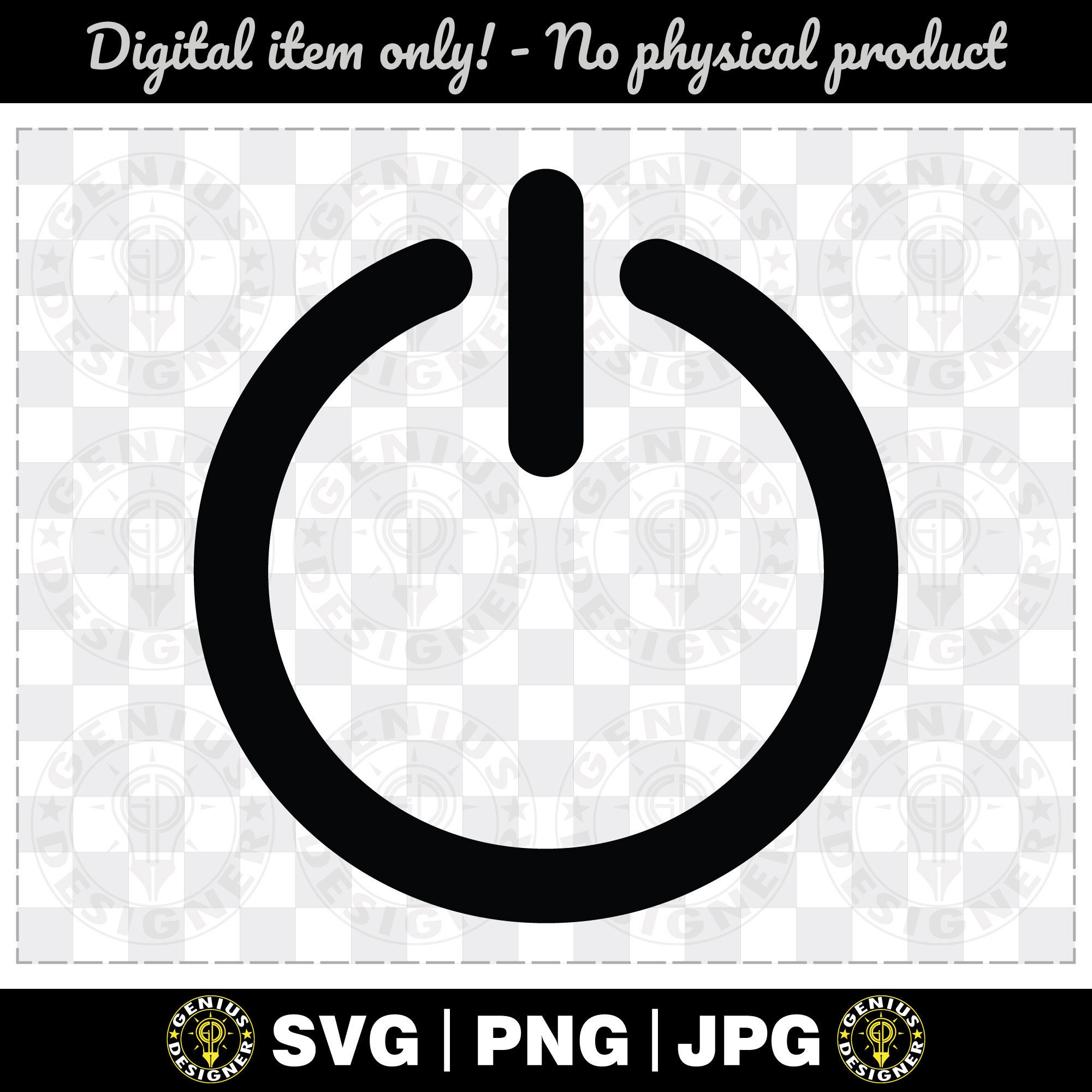 Power Button Icon SVG, Power Button Symbol, Power Button Icon, Print ...