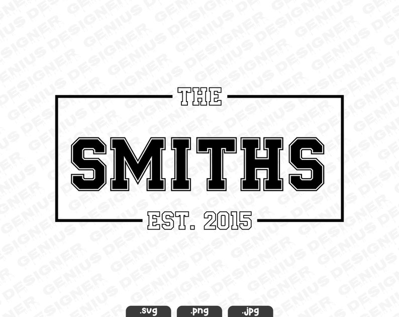 Custom Family Name Sign SVG, Farmhouse Decor Cut File (digital Download ...