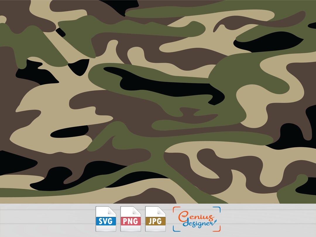 Camo Pattern Svg : Seamless Camouflage Pattern Svg ,png,jpg - Etsy