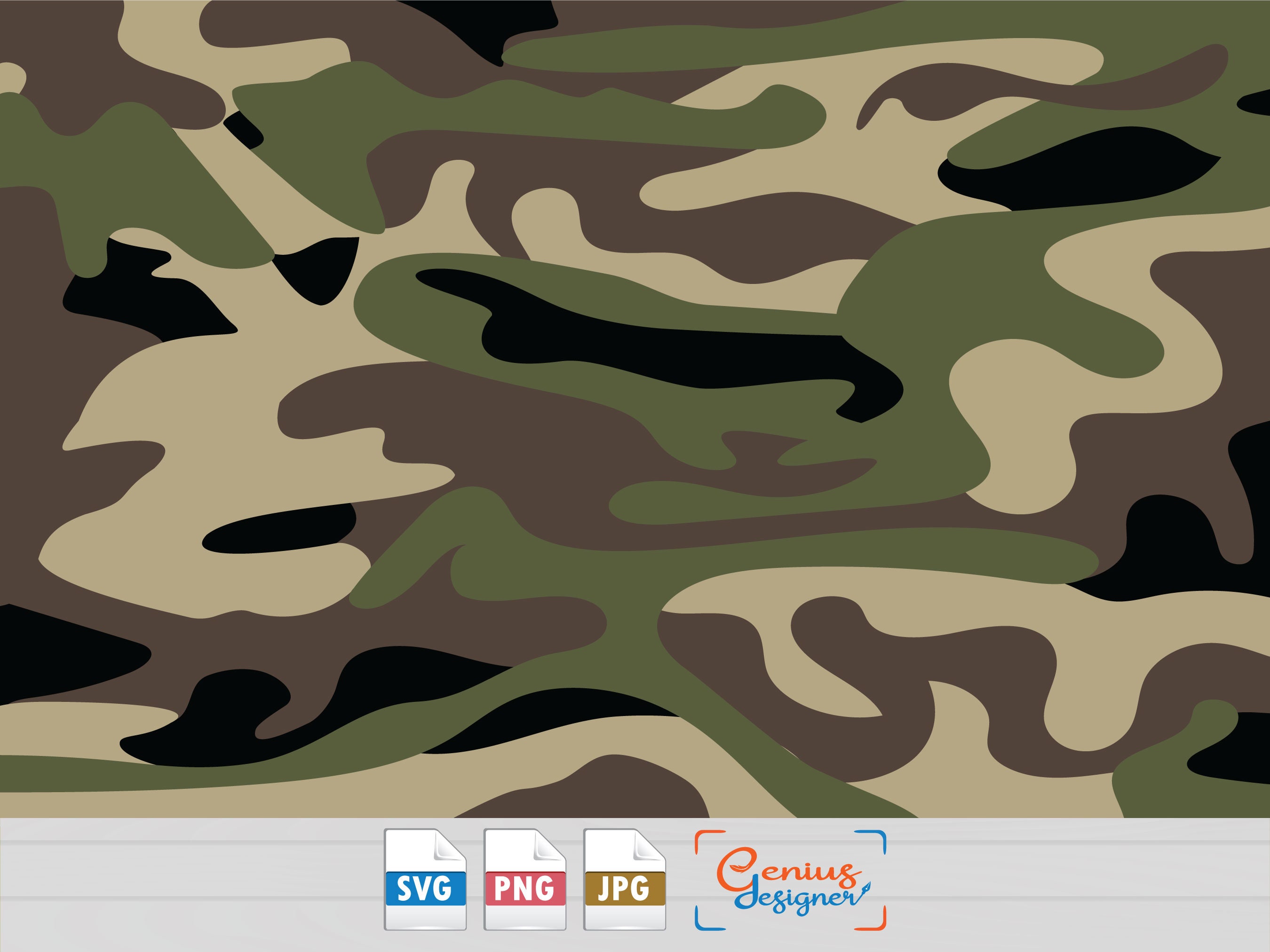 Camo Pattern Svg : Seamless Camouflage Pattern Svg ,png,jpg - Etsy