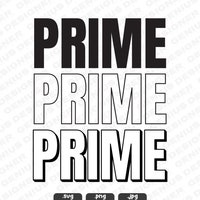 Prime Svg Design: Cut Files for Cricut, Silhouette (digital Download ...