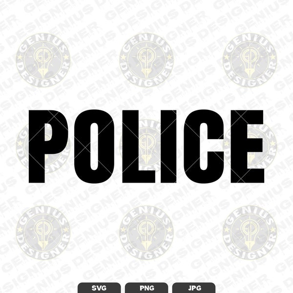 Police Svg - Etsy