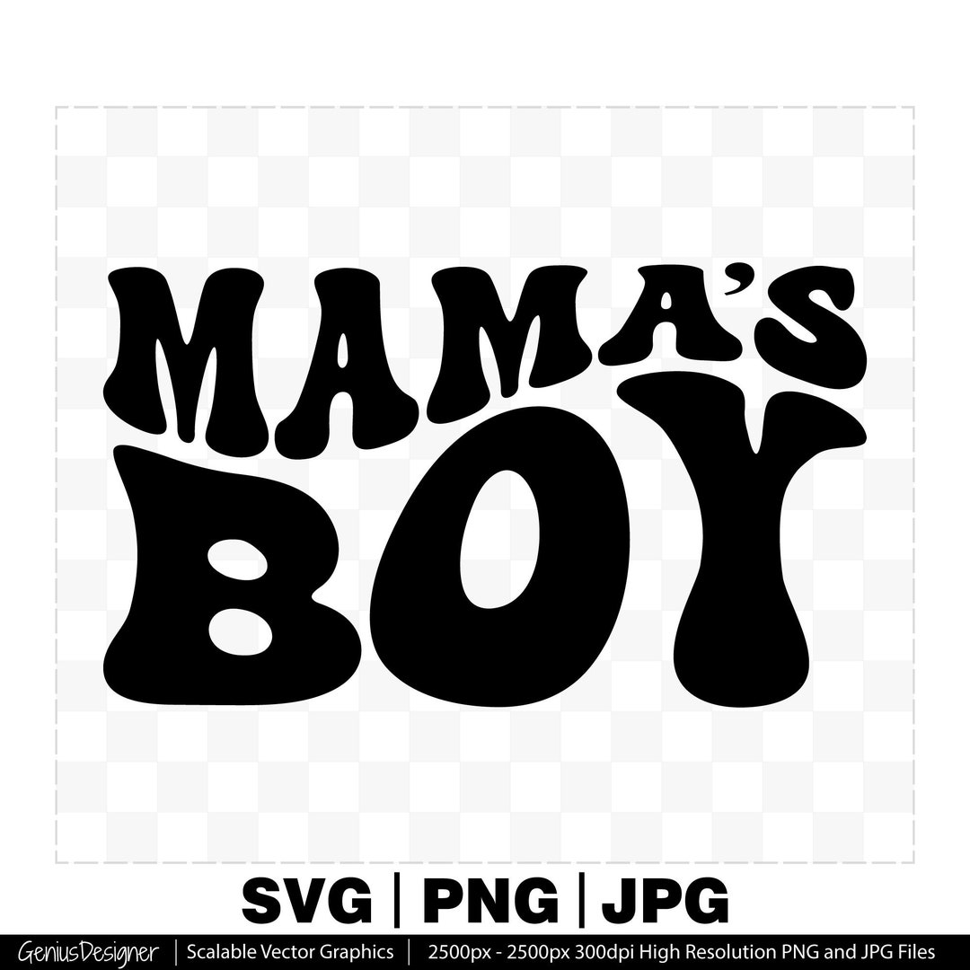 Mama's Boy Svg Png Jpg - Etsy