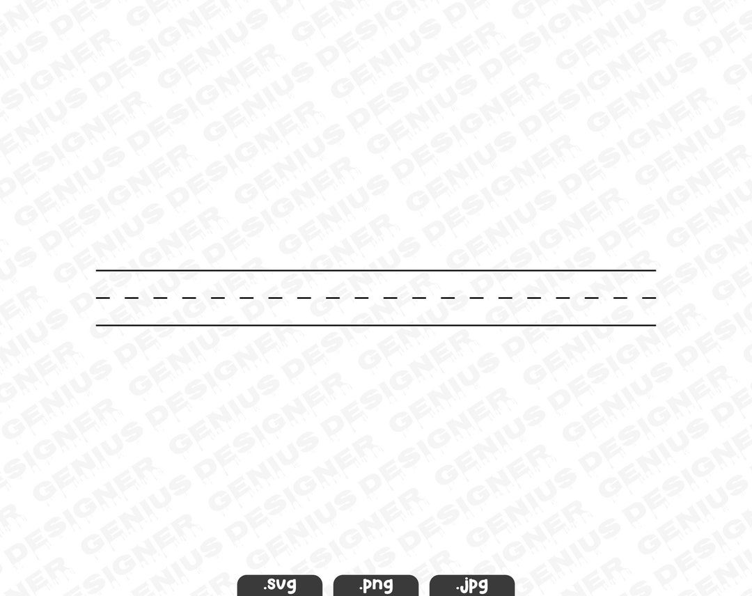 Notebook Paper Lines SVG, Dotted School Notebook Lines, SVG, PNG ...