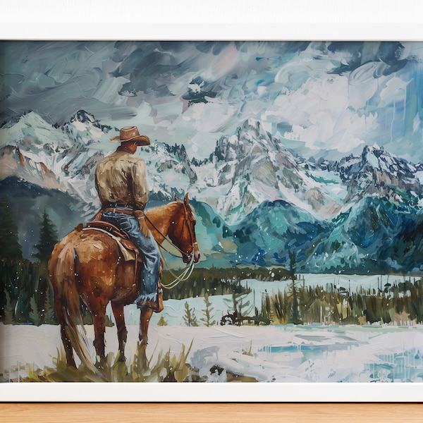 Cowboy Art - Etsy