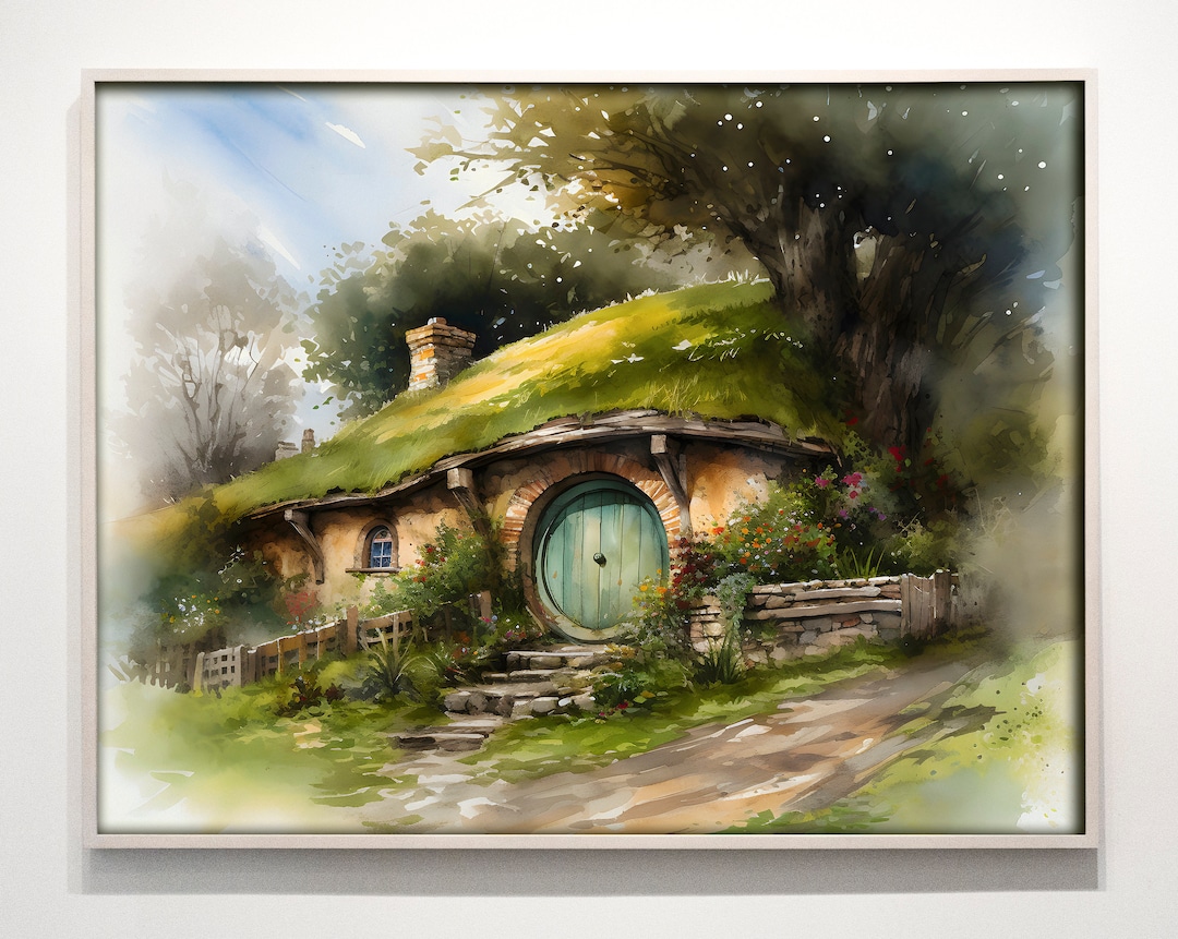Shire Wall Art Print Fantasy Painting Downloadable Digital - Etsy