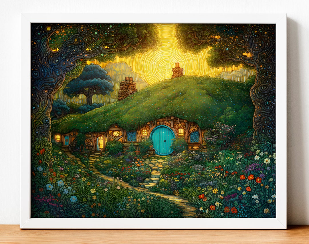 Shire Wall Art | Abstract Art Print | Fantasy Art | Whimsical Wall Art ...