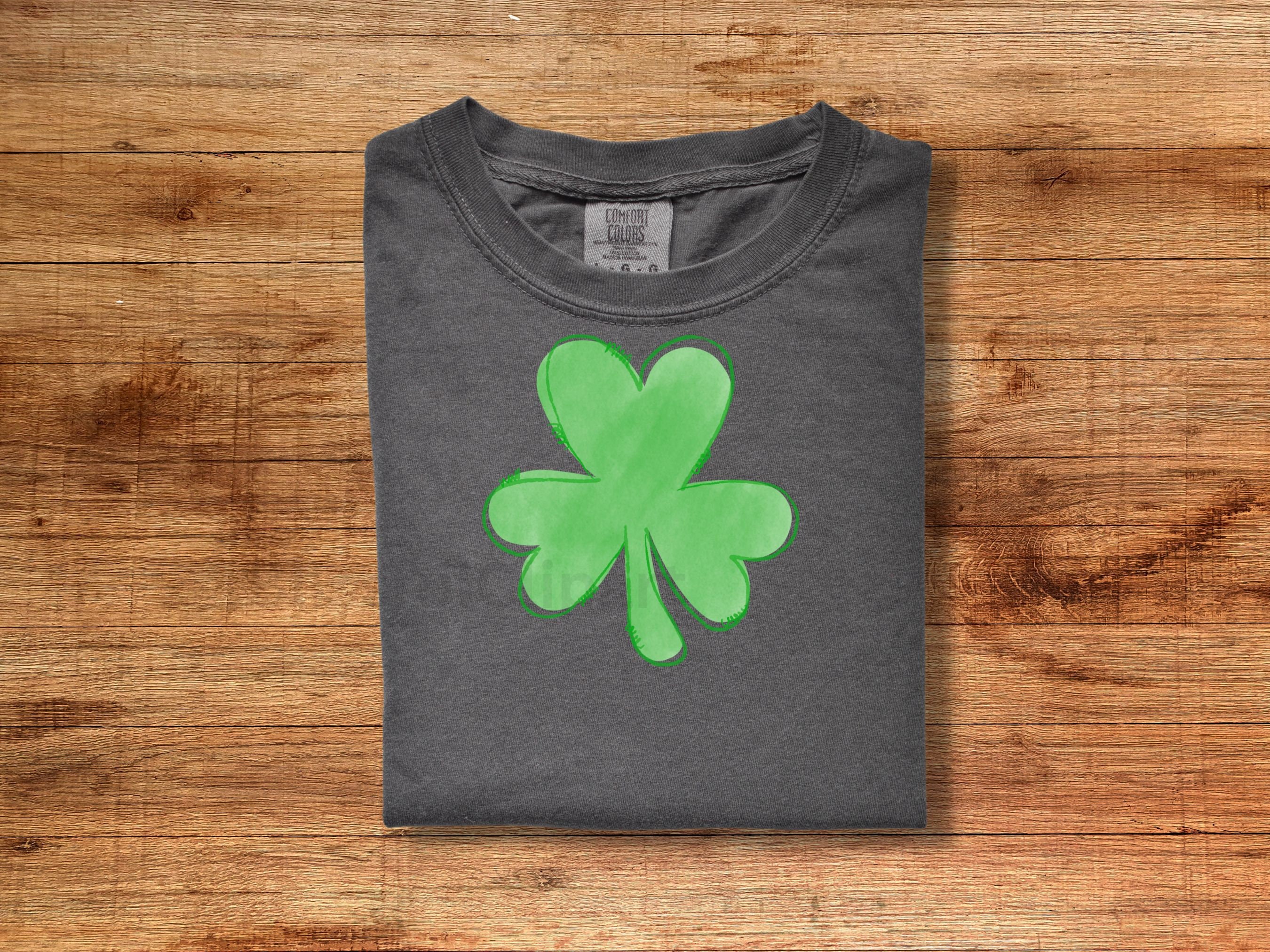 Watercolor Shamrock PNG, Four Leaf Clover PNG, Lucky, St Patty's Day ...