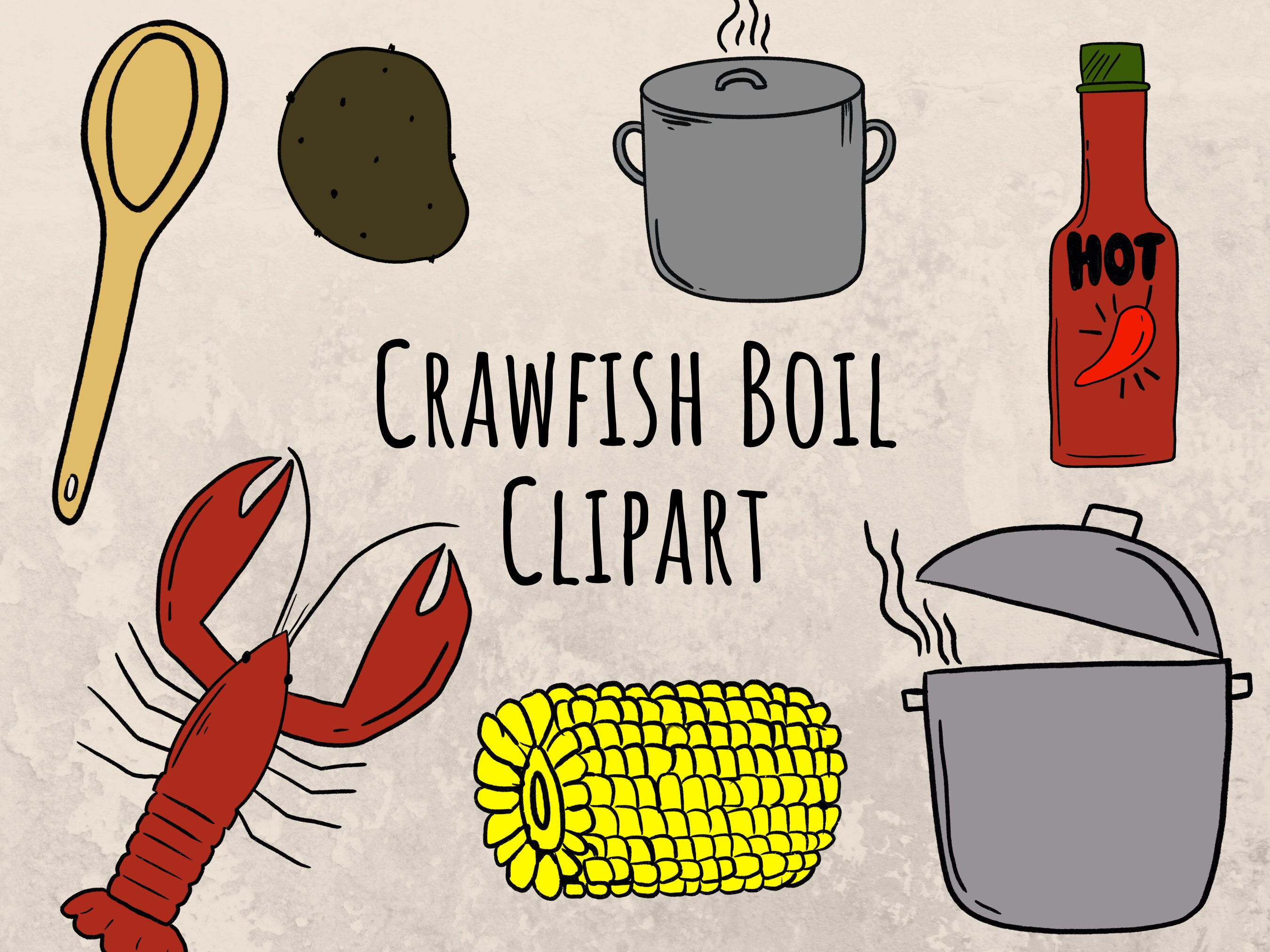 Crawfish Pot Clip Art