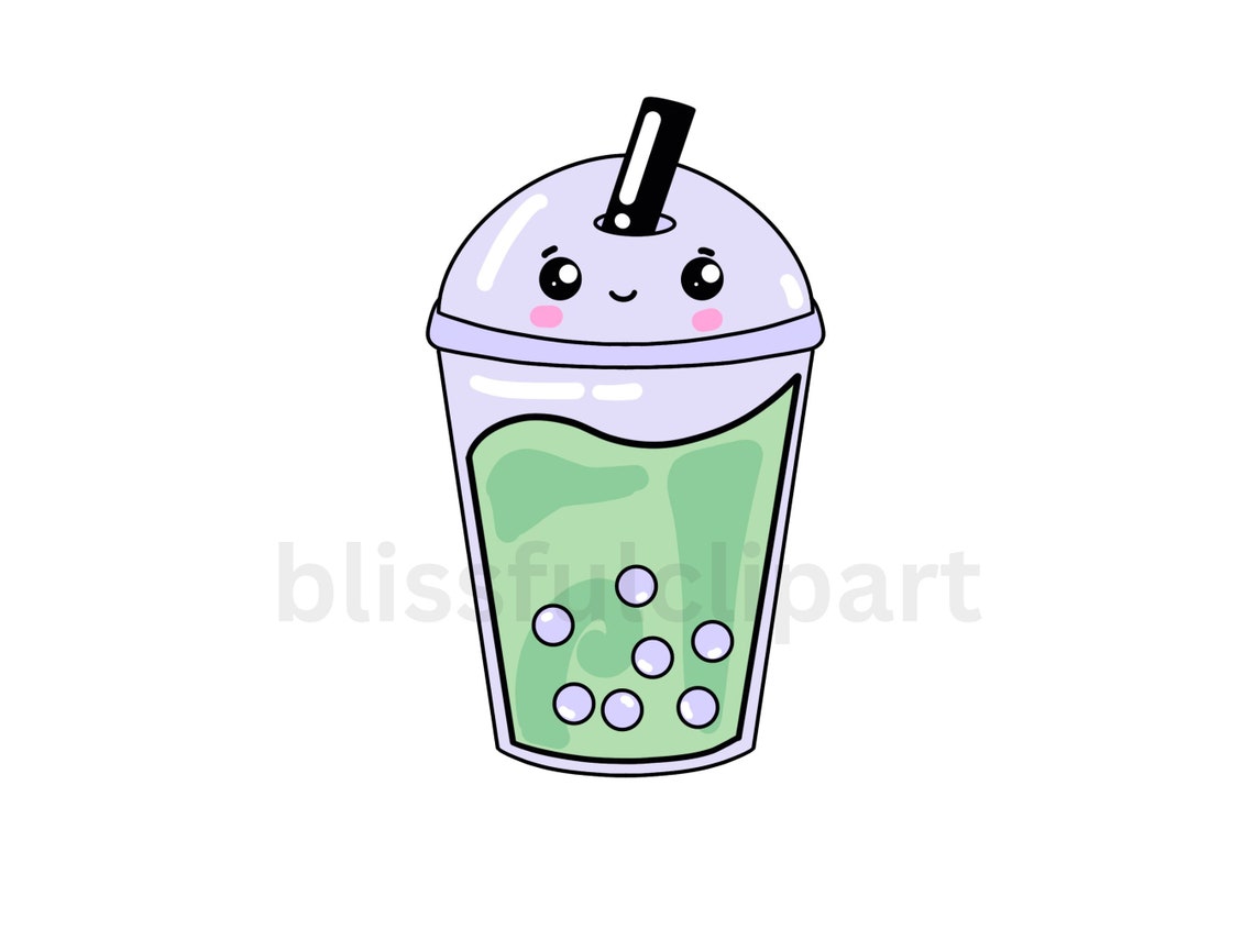 Kawaii Boba Tea PNG, Bubble Tea Clipart, Beverage Clipart, Drink ...