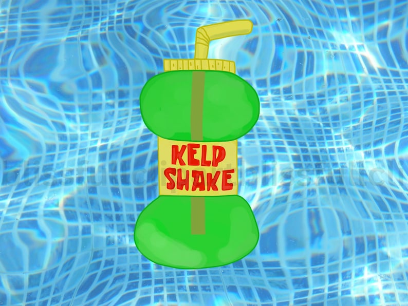 Kelp Shake PNG, Bikini Bottom, Spongebob, Clipart, Digital Download, Under the Sea, Kelp Shake ...