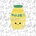 Kawaii Banana Milk PNG, Digital, Banana Milk Clipart, Drink PNG, Cute ...