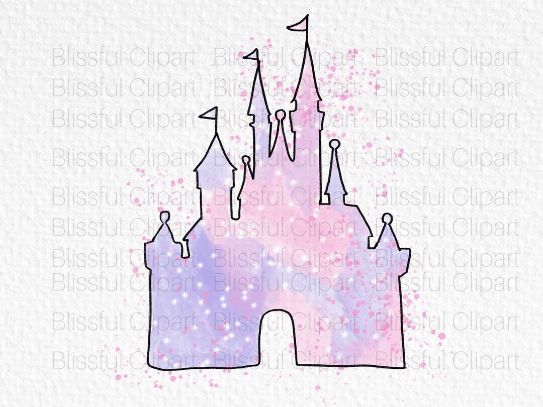Watercolor PNG Castle, Watercolor Castle Clipart, Sublimation ...