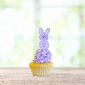 Watercolor Easter Bunny Peeps Clipart, Marshmallow Bunny Peeps, Pastel ...