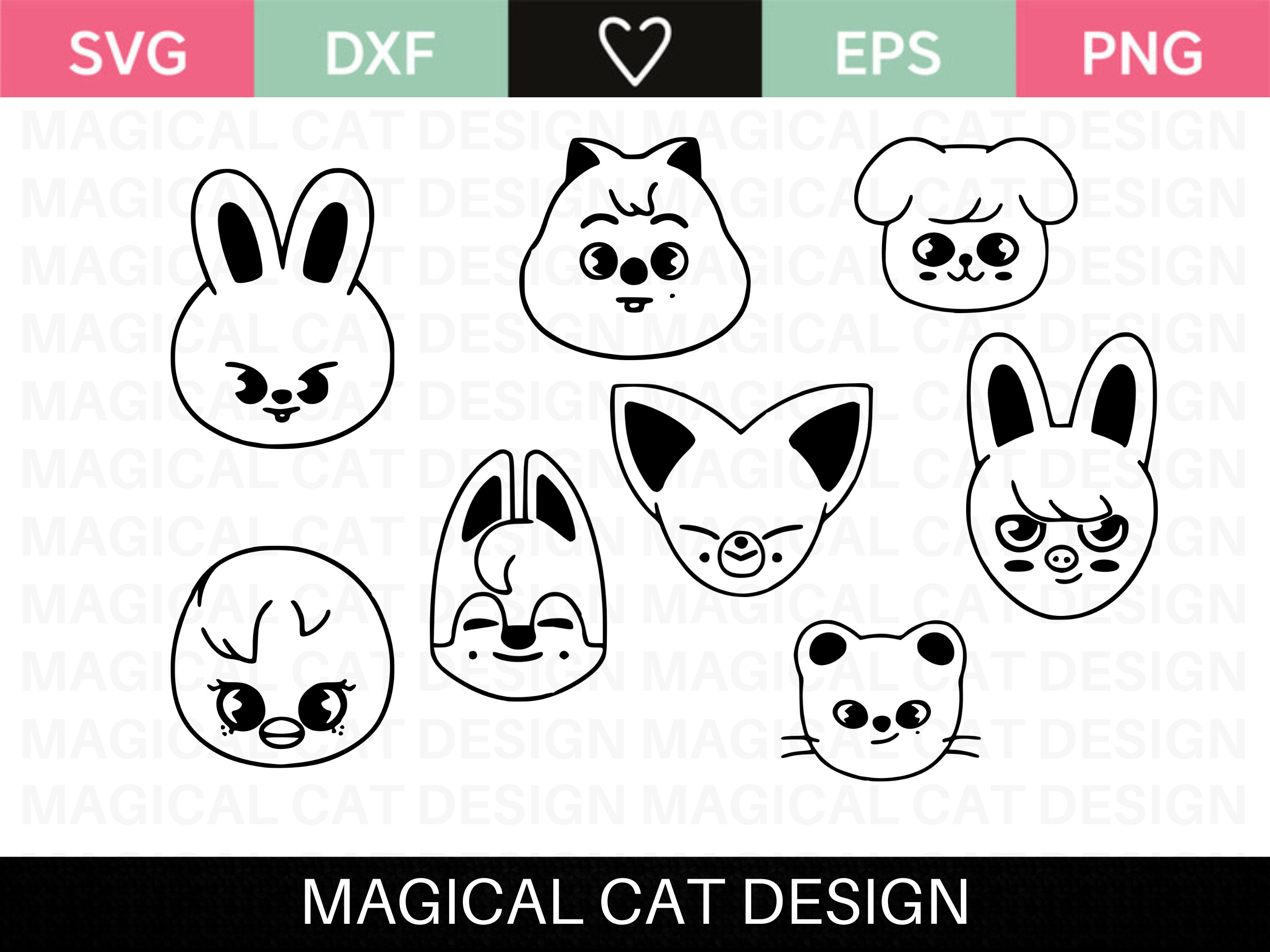 Stray Kids Svg, Kpop Star Svg, Png, Dxf, Eps Stray Kids Member ...