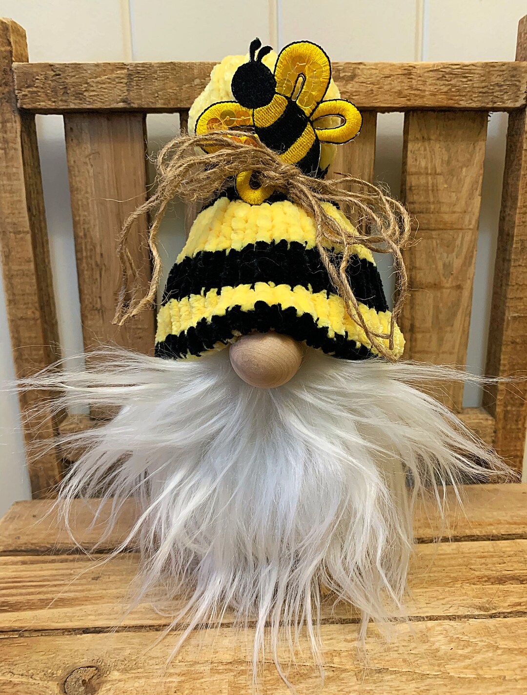 Bee Gnome, Bee Hive Gnome, Bee Decor, Honey and Bee Decor, Summer Gnome ...