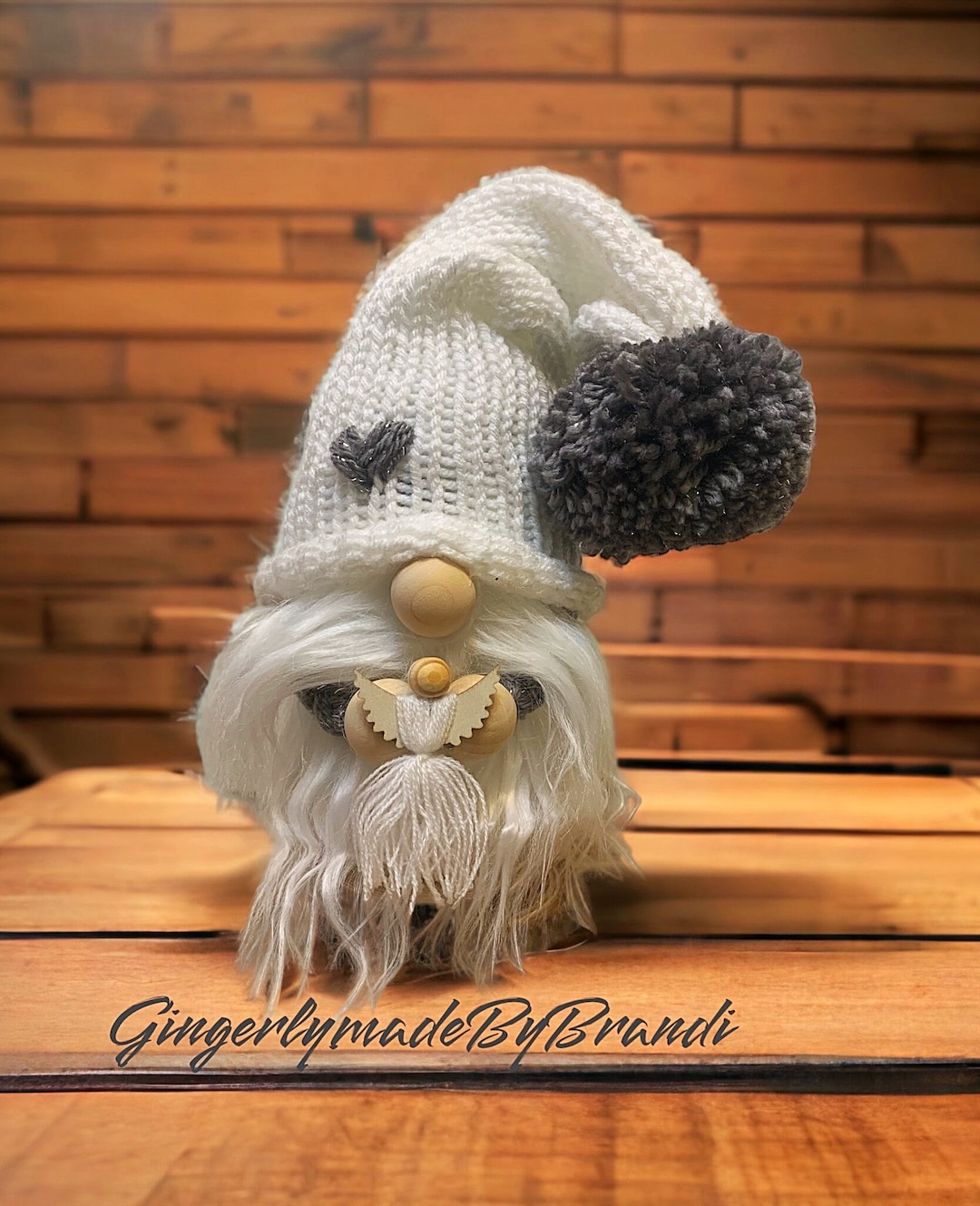 Angel Gnome, Knitted Gnome, Handmade Gnome, Heart Gnome, Holiday Gnome ...