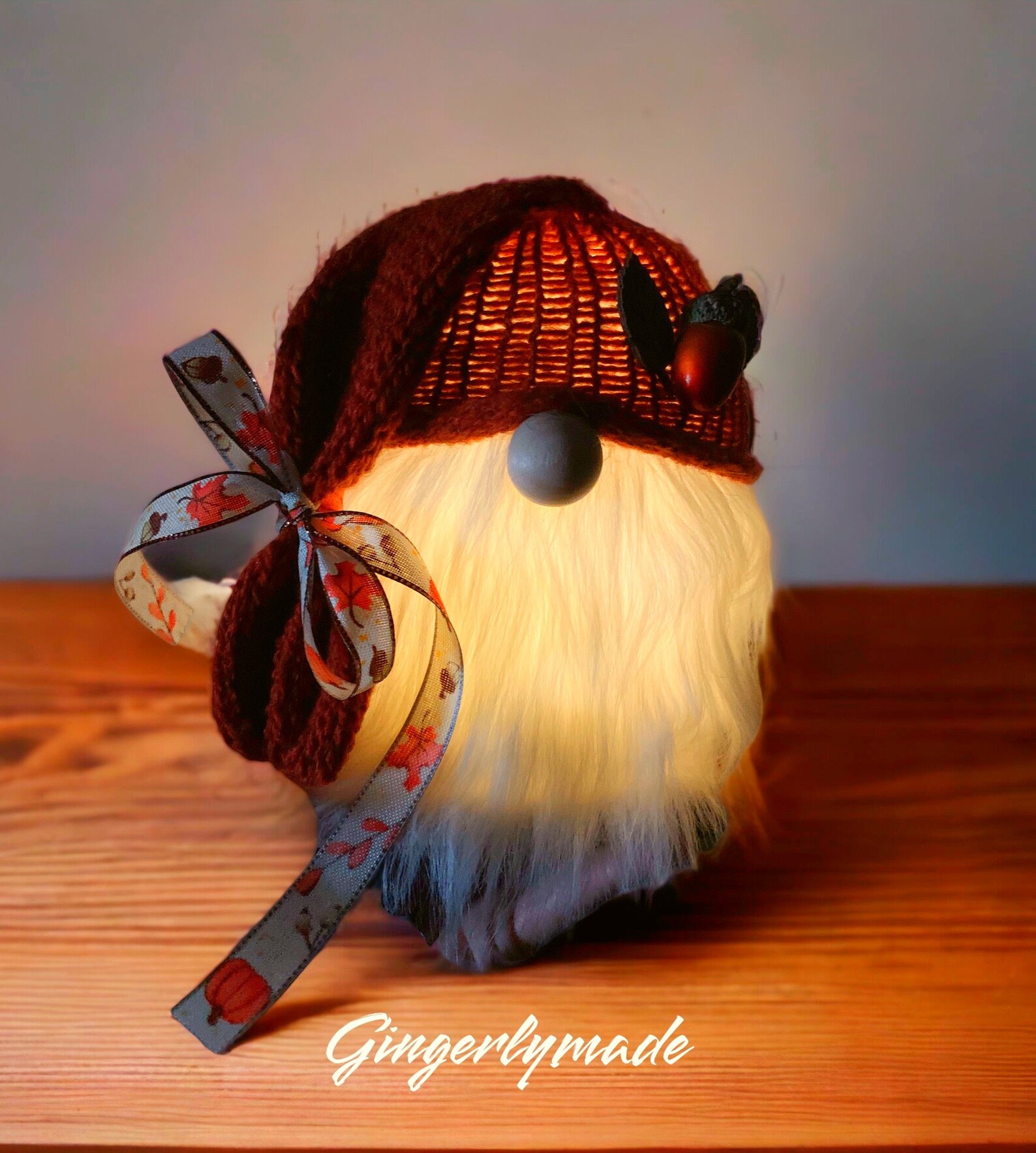 Light up Gnome, Night Light Gnome, Handmade Gnome, Farmhouse Decor ...