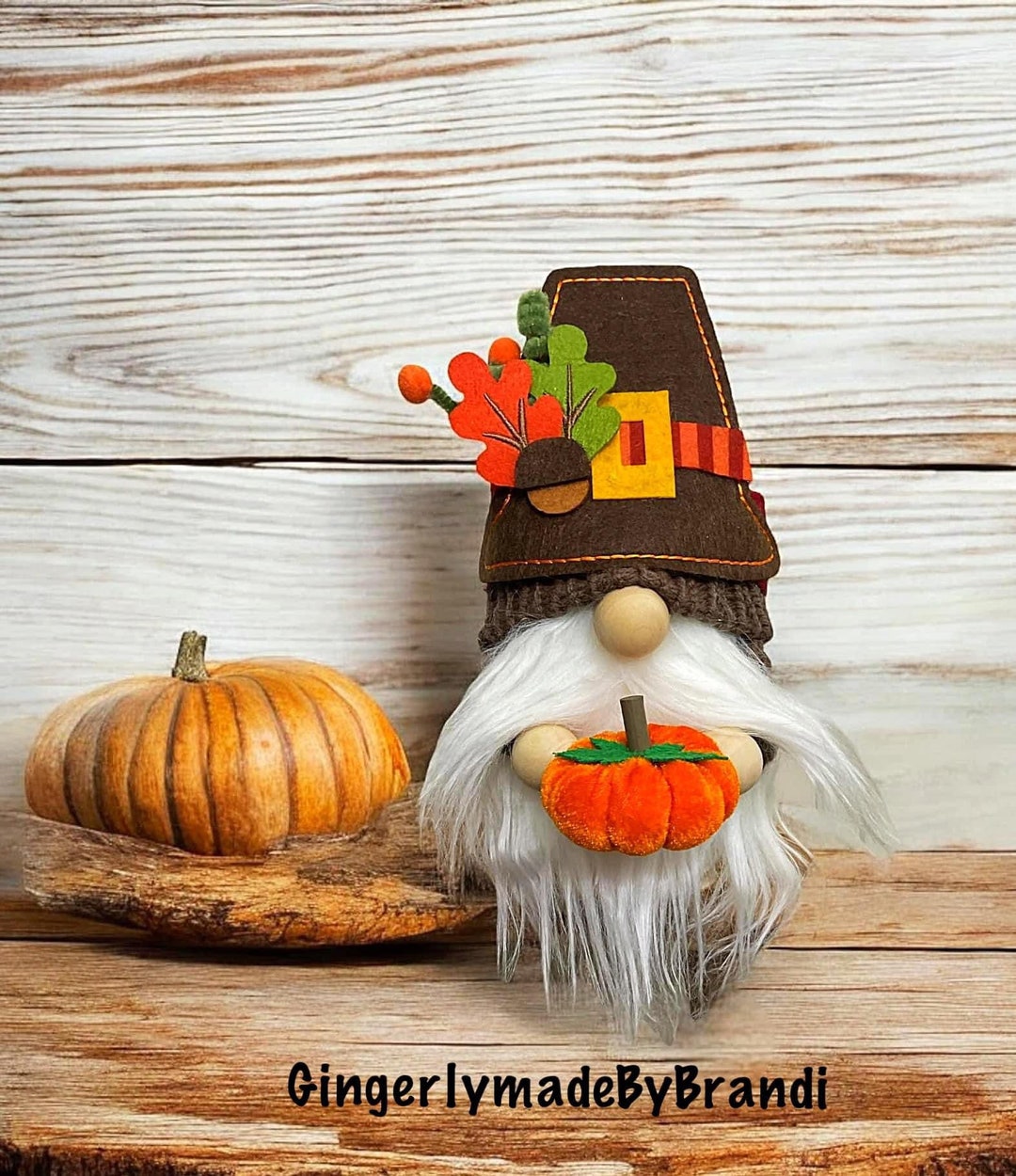 Knitted Gnome, Fall Gnome, Halloween Gnome, Farmhouse Decor Gnome, Gift ...