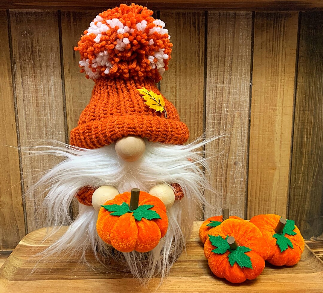Autumn Gnome, Fall Gnome, Pumpkin Fall Gnome, Gnome Holding Pumpkin ...