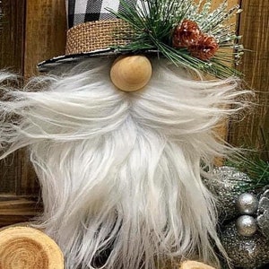 Christmas Gnome, Top Hat Gnome, Holiday Gnome - Etsy