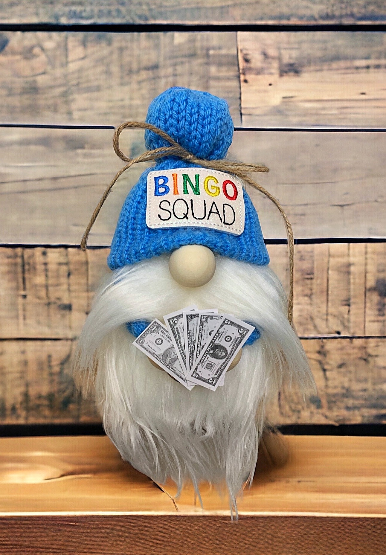 Bingo Gnome, Money Gnome, Party Gnome, Knitted Gnome, Gift Idea, Home ...