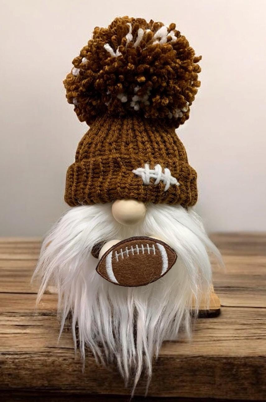 Football Gnome, Sports Gnome, Knitted Gnome, Game Gnome, Father’s Day ...