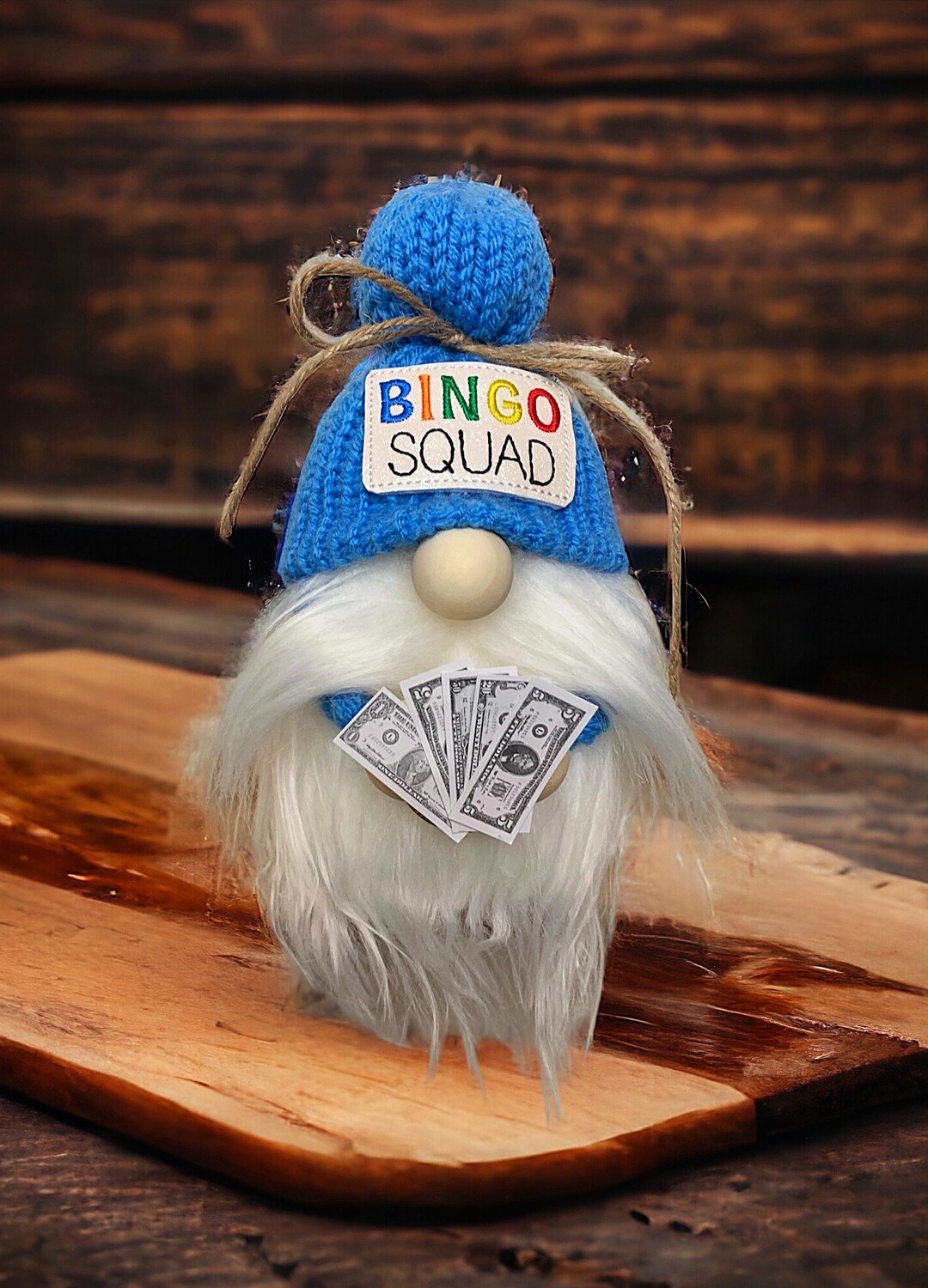 Bingo Gnome, Money Gnome, Party Gnome, Knitted Gnome, Gift Idea, Home ...