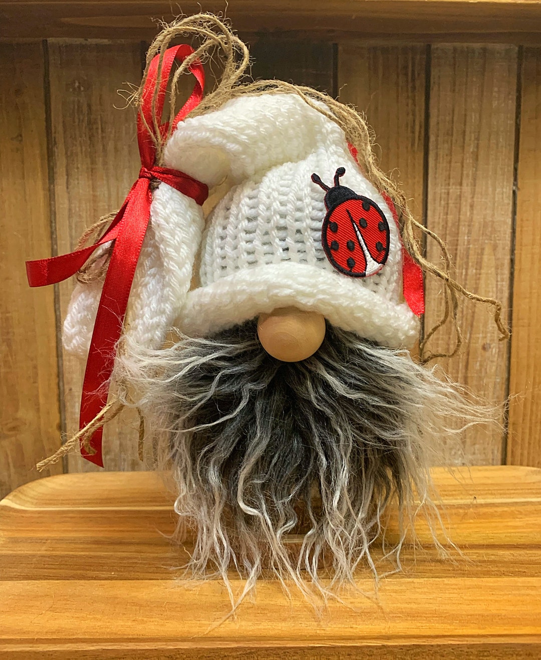 Ladybug Gnome, Garden Gnome. Summer Gnome, Bug Gnome, Farmhouse Decor ...