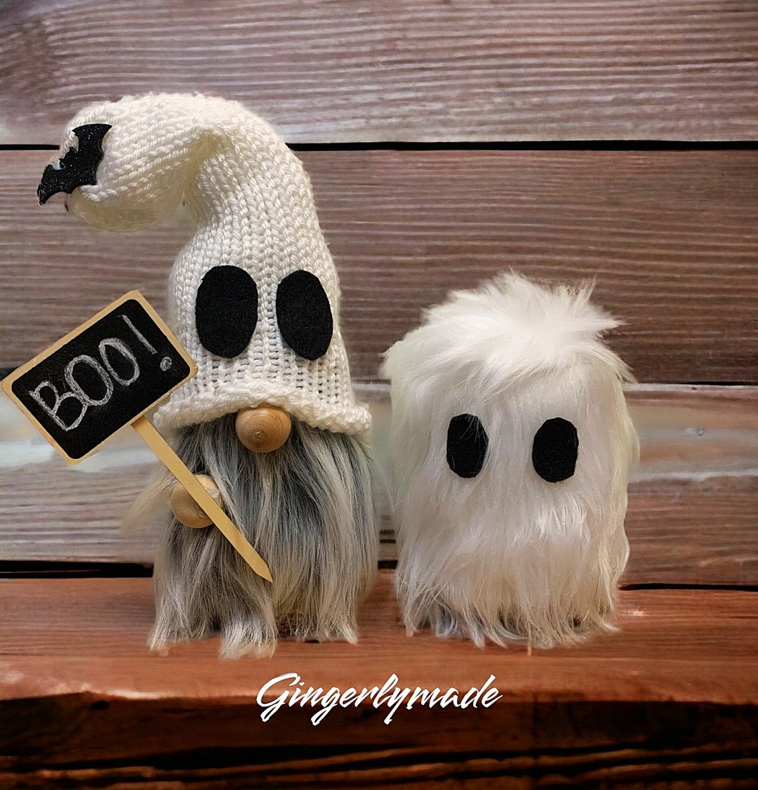 Halloween Gnome Set, Ghost Gnome, Halloween Decor, Scary Gnome, Bat ...