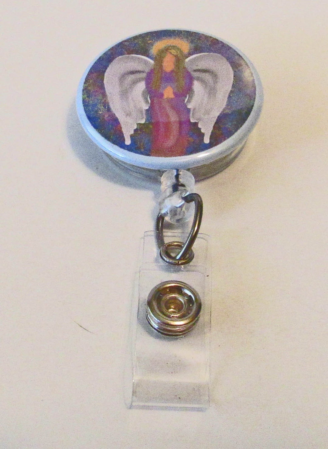 Pretty Lavender Purple Angel Badge Clip Badge Reel Great Gift Idea - Etsy