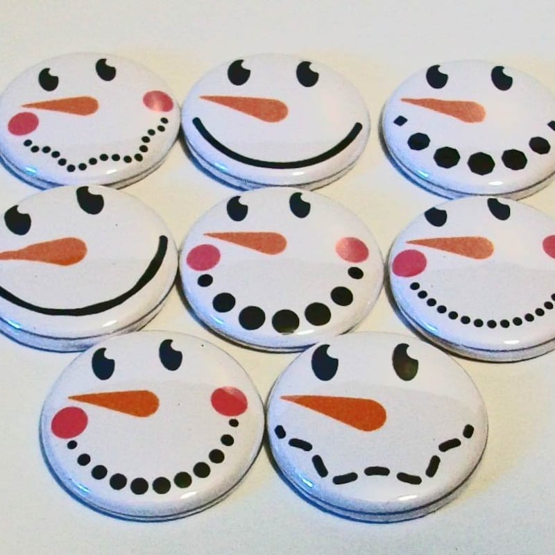 Button Snowman - Etsy