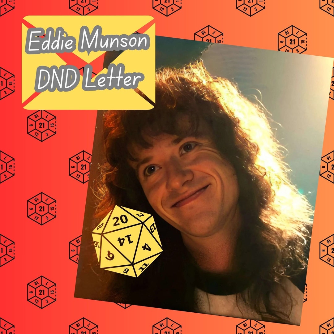 DND Eddie Munson Letter stranger Things INSTANT DOWNLOAD - Etsy