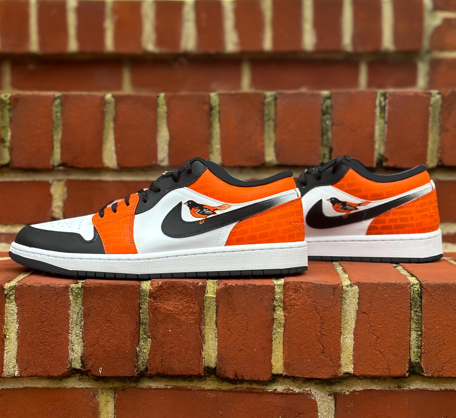 Baltimore Orioles Air Jordan Lows - Black Sole & Sock Liner - Etsy