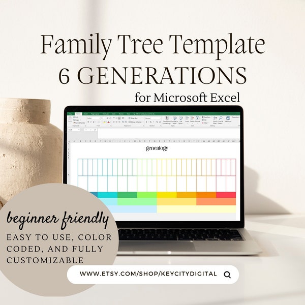 Excel Family Tree - Etsy
