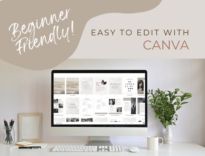 Ancestry Book Template - STANDARD | Printable Family History Genealogy Book | Unlimited Pages ...