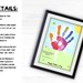 Father's Day Handprint Art Bundle, Printable Craft, Footprint Craft ...