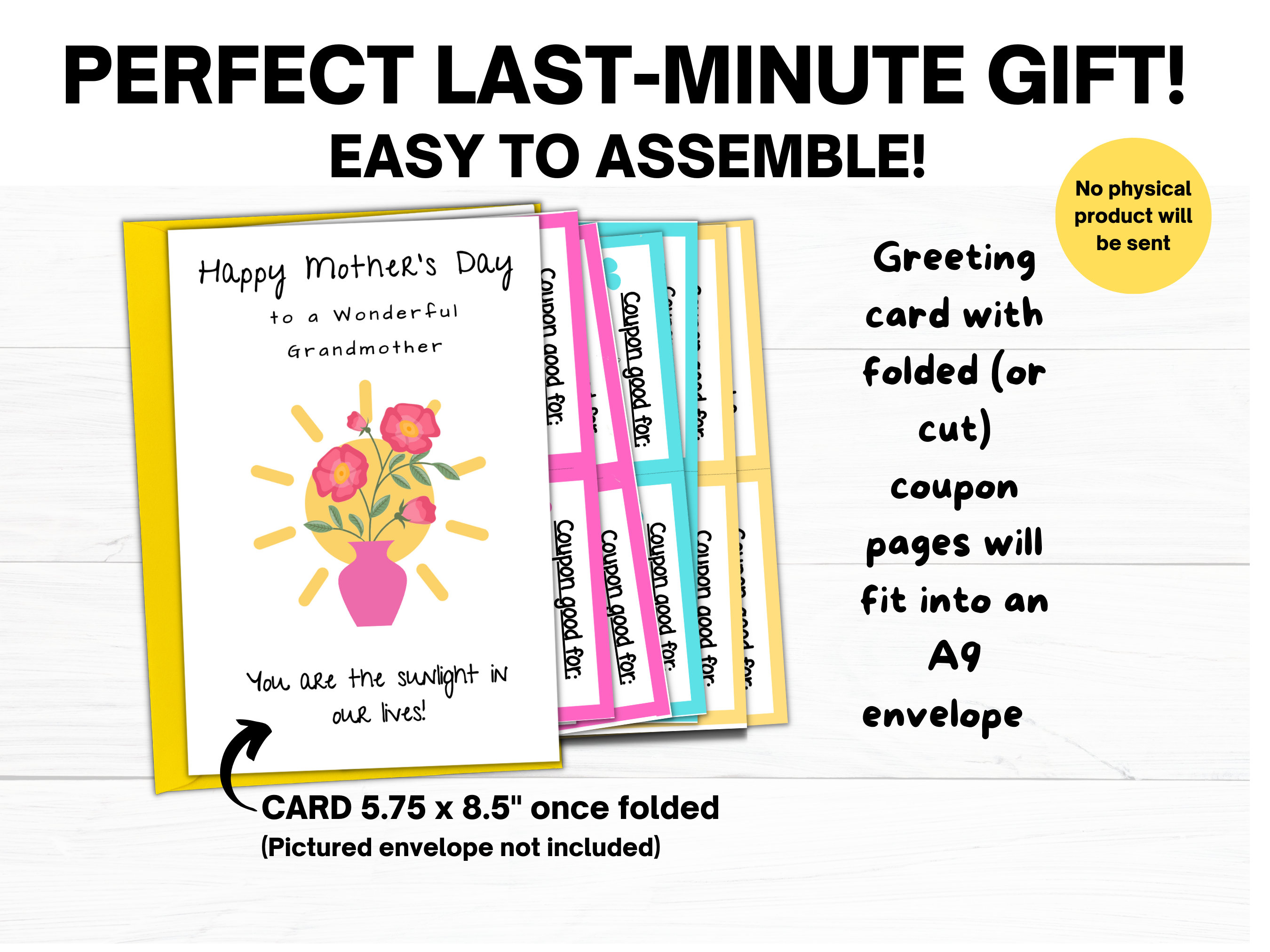 Grandmother Mother's Day Gift Printable Mothers Day - Etsy